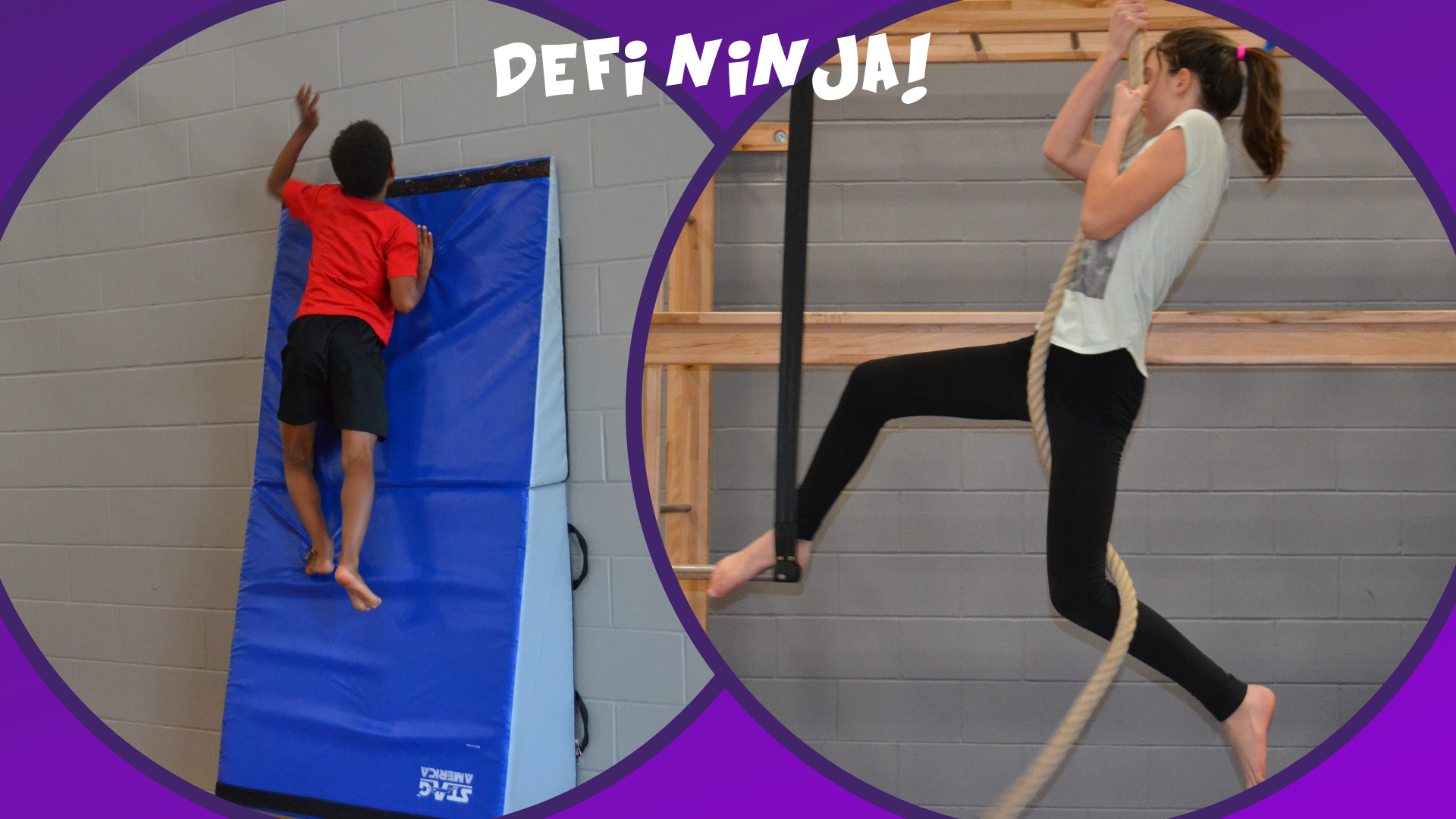 École de Cirque VireVolte | Parcours ninja parkour obstacles